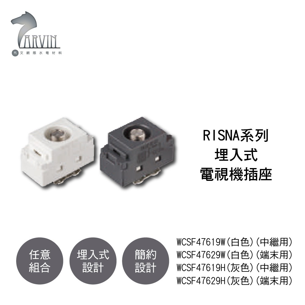 國際牌 Panasonic RISNA 系列 埋入式電視機插座 中繼 末端 組合 WCSF47619 WCSF47629 | 蝦皮購物