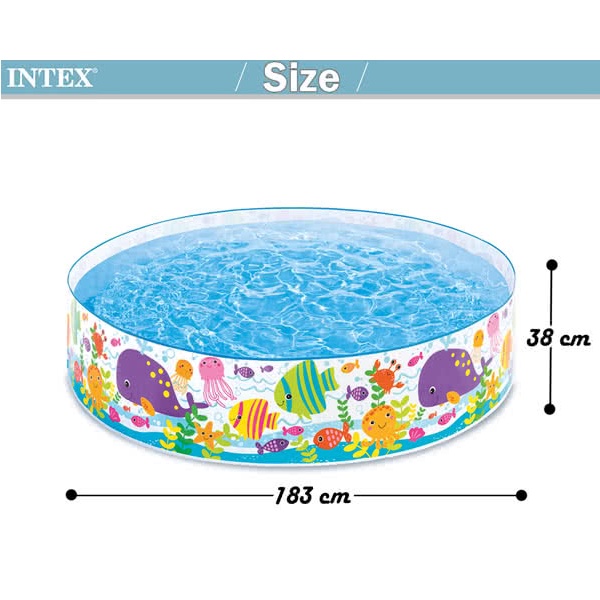 INTEX 58477 假日海濱硬膠水池兒童戲水池 幼兒夏天玩水池 嬰兒遊戲池 迷露森活 | 蝦皮購物