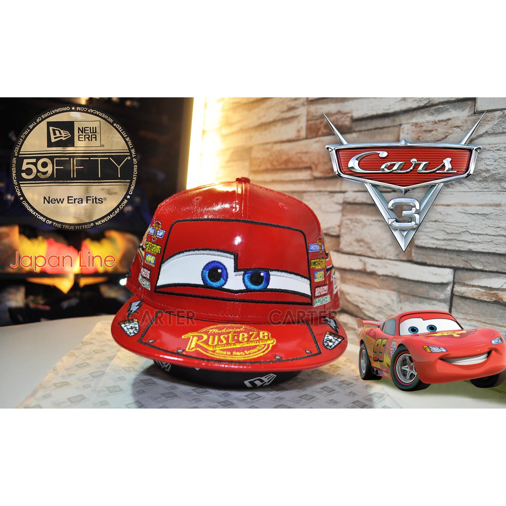 New Era Japan x Cars 3 Lightning Mcqueen 59FiftyNE日本閃電閃電麥坤全封 | 蝦皮購物