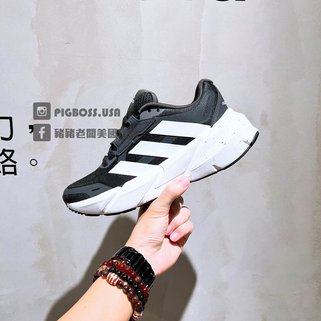 【豬豬老闆】ADIDAS ADISTAR 透氣 網布 厚底 馬牌底 慢跑鞋 女鞋 黑白 GX2954 黑藍 H01166 | 蝦皮購物