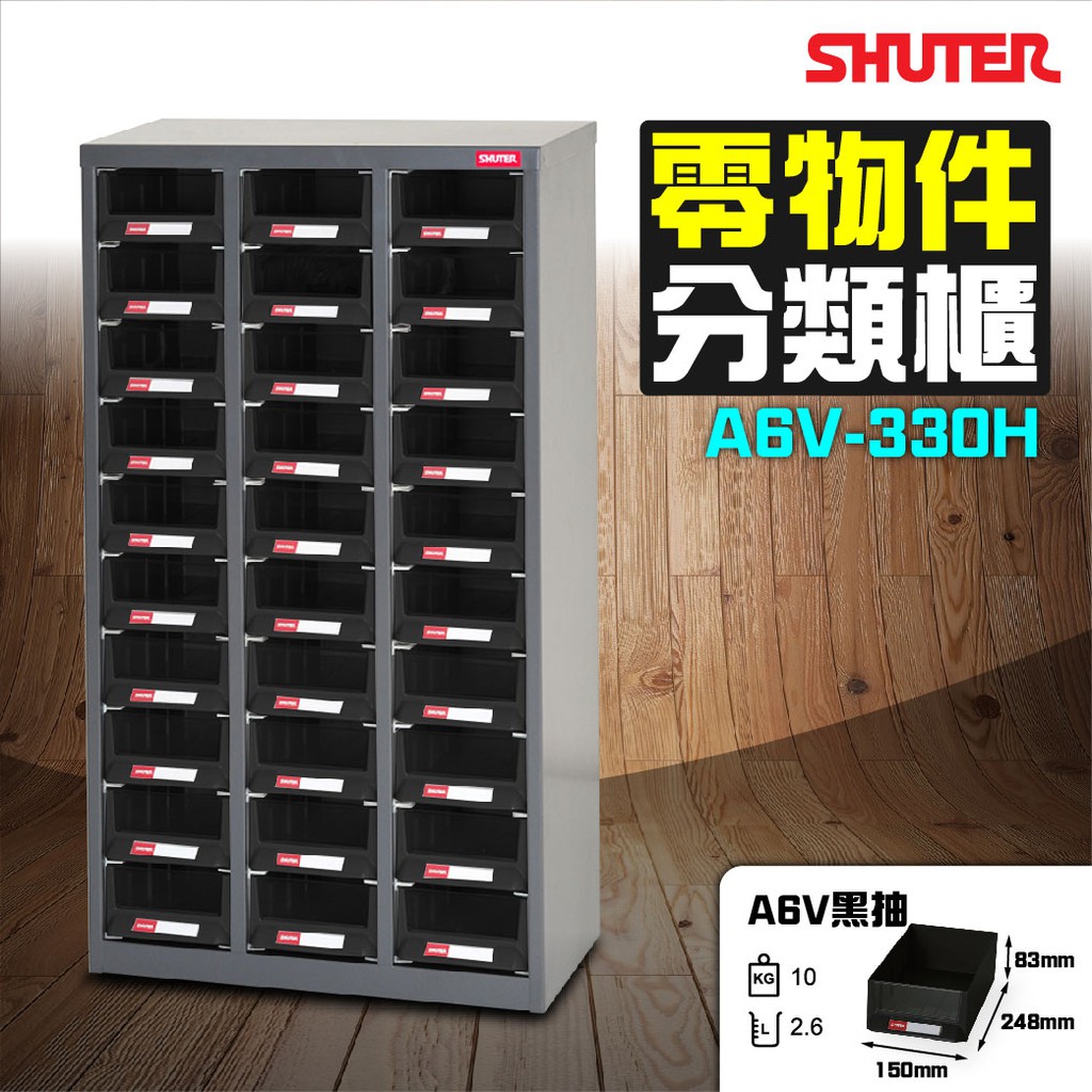 樹德 A6V-330H 30格抽屜 專業零件櫃 櫃子金屬櫃 防鏽 落地櫃 工具零件 分類櫃 耐重抽屜 | 蝦皮購物