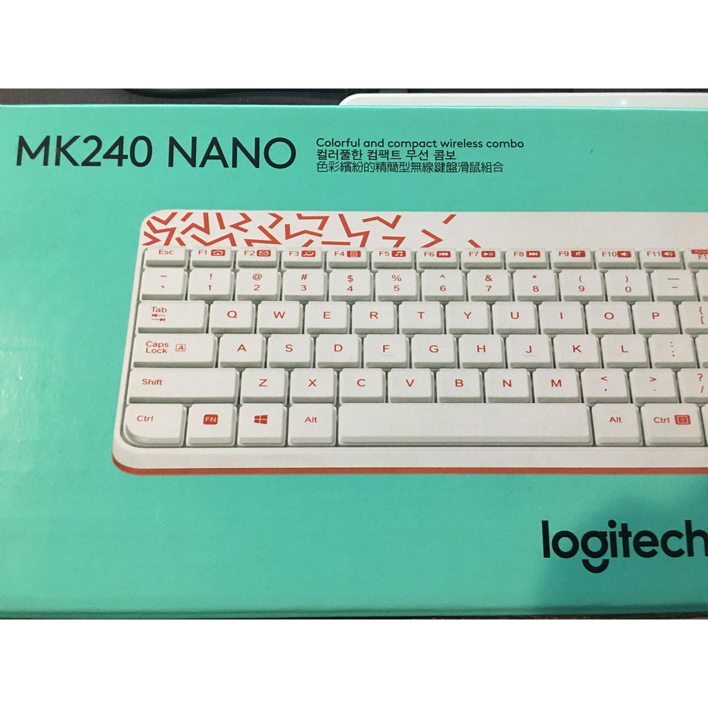 羅技 Logitech MK240 NANO 中文版 無線鍵盤滑鼠組 | 蝦皮購物