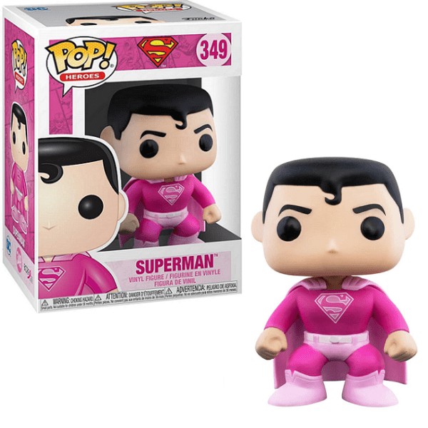 {克拉克玩具} FUNKO POP DC SUPERMAN 349 BCRF 超人 粉色 | 蝦皮購物