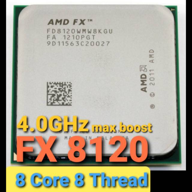 Amd FX 8120 贊比子 8 核 4GHz 最大增強 AM3 | 蝦皮購物