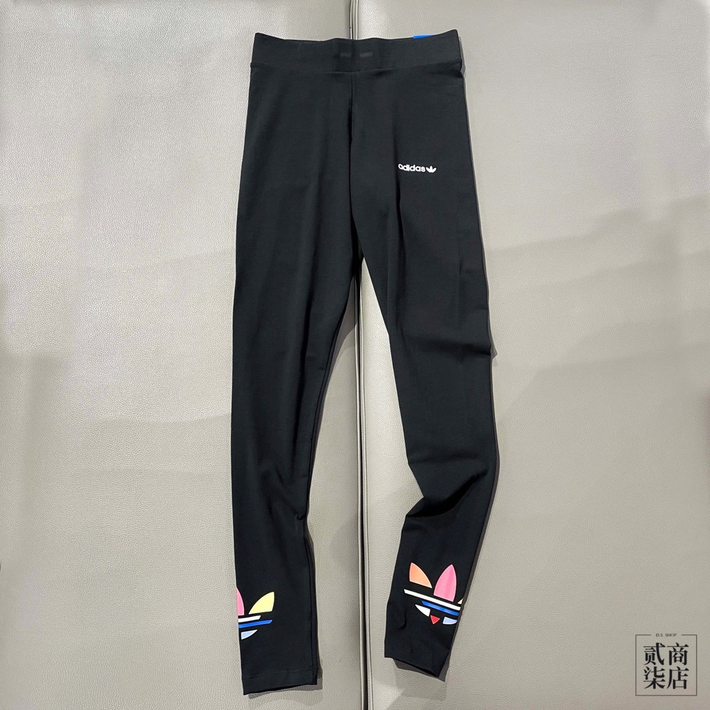 貳柒商店) adidas Originals Tight 女款 黑色 三葉草 緊身褲 內搭褲 休閒 H22850 | 蝦皮購物