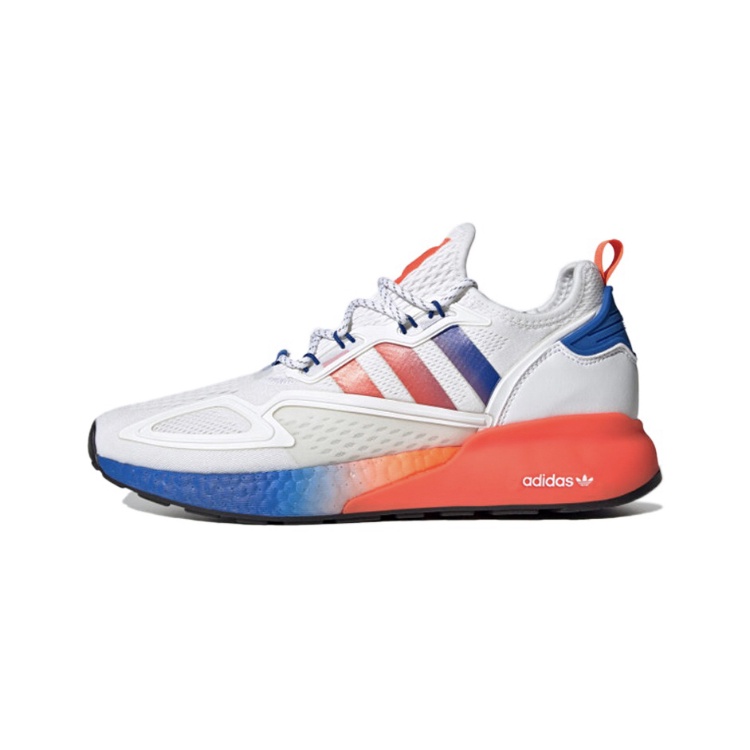 100%公司貨 Adidas Originals ZX 2K Boost 白藍橘 跑鞋 白 FV9996 男 | 蝦皮購物