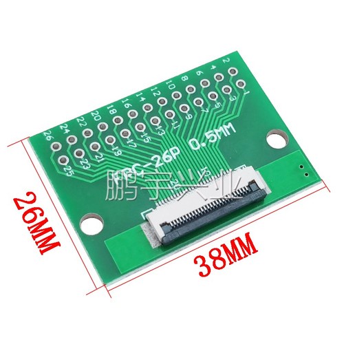 【量大價優】FPC/FFC 4P-80P 焊0.5座 翻蓋下接0.5MM轉直插2.54軟排線轉接板 | 蝦皮購物
