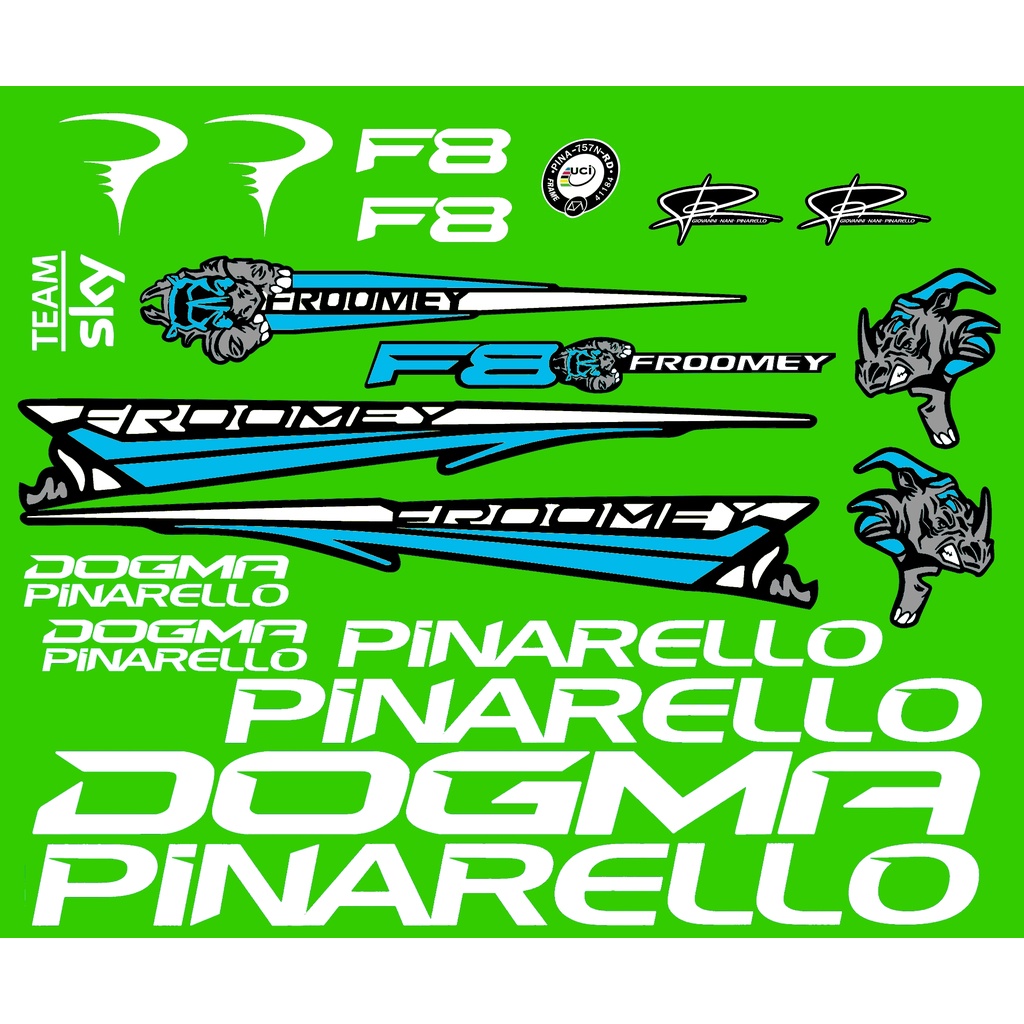 PINARELLO DOGMA SKY 貼紙一套 修補DIY必備 | 蝦皮購物