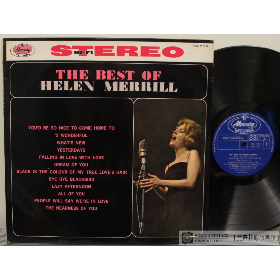【賈普林原版黑膠】Helen Merrill - Best Of Helen Merrill【日本1960年代深溝版】 | 蝦皮購物