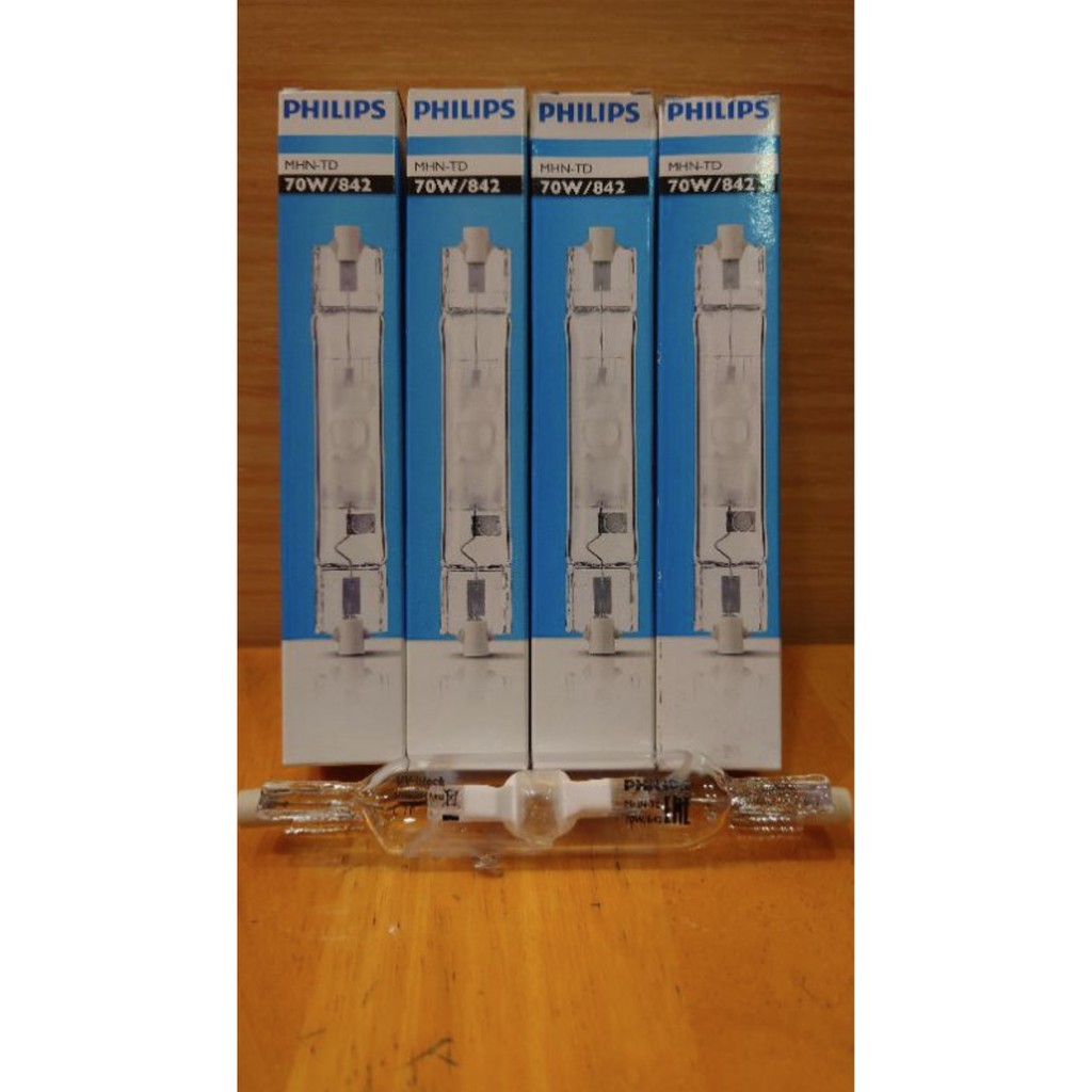 [全新]PHILIPS MHN-TD 70W/842 緊密型雙頭石英複金屬燈 | 蝦皮購物