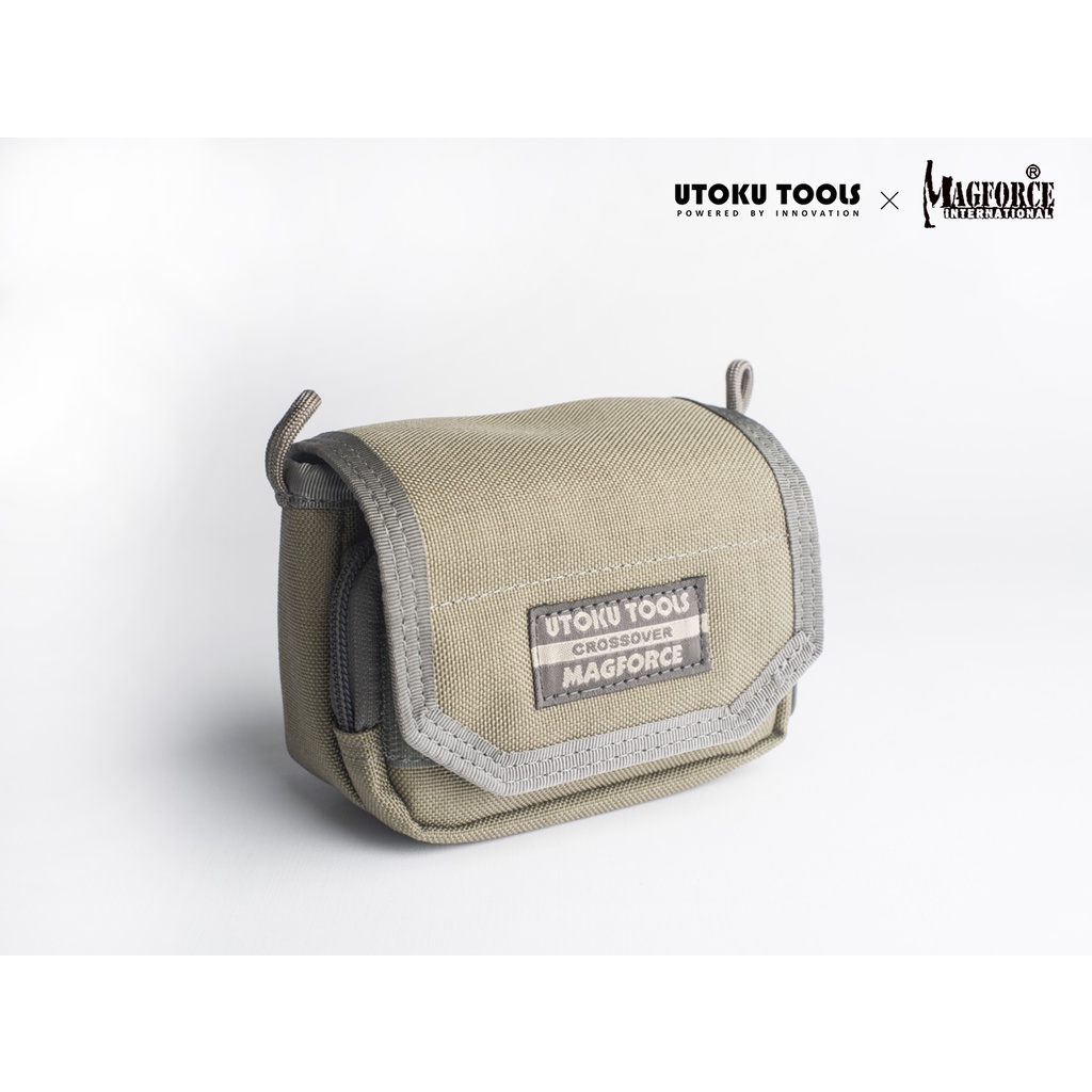 UTOKO TOOLS X MEGFORCE 馬蓋先 - X重磅聯名X - 3*3.5" 輕便雙層收納包 (卡其) | 蝦皮購物
