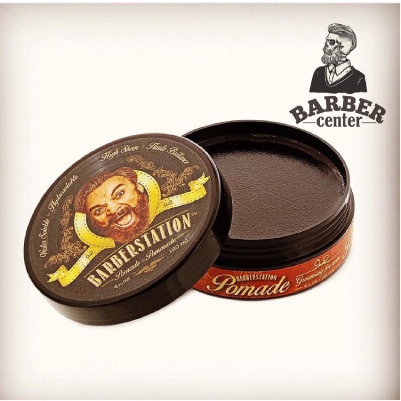 《BARBER CENTER》 BARBERSTATION 巴博士 pomade 水洗式髮油 120ml 公司貨 | 蝦皮購物