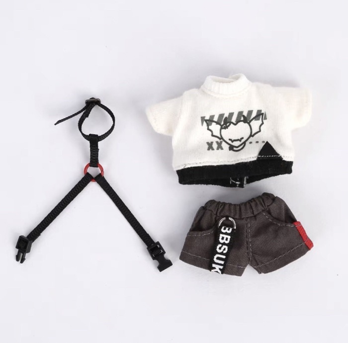 《現貨》【風閣】獵心惡魔套裝-ob11/黏土人/gcs/ ymy /娃褲/娃衣/衣服/惡魔/T恤/外套/娃服/套裝 | 蝦皮購物