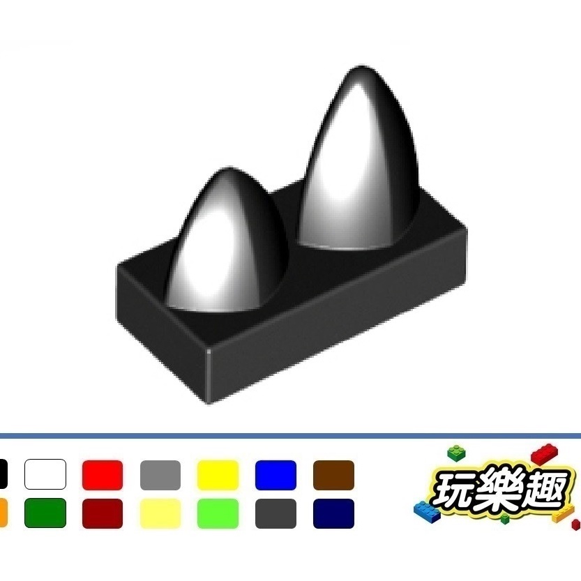 玩樂趣 LEGO 樂高 15209 牙齒 1x2 with 2 Teeth 二手零件 2G10E-I | 蝦皮購物