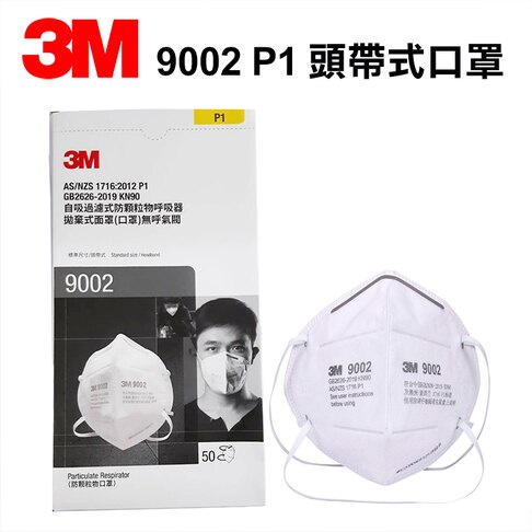 3M 9002 P1 折疊式防塵口罩 頭戴式防塵口罩 防粉塵 P1等級 5入/包 | 蝦皮購物