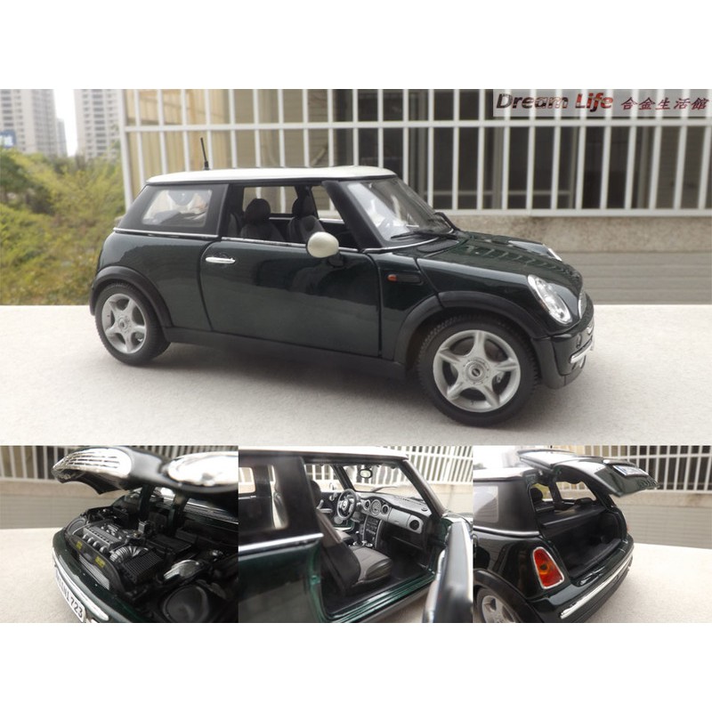 【Maisto 精品】1/18 MINI COOPER 時尚小跑車~復古迷你 經典車款~全新品綠色~現貨特惠價~!! | 蝦皮購物
