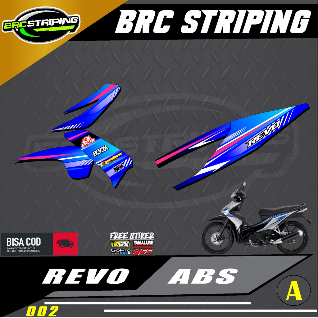貼紙條紋 REVO Absolute 002-Sticker 變體列表 Motor REVO 絕對圖案賽車 BRC | 蝦皮購物