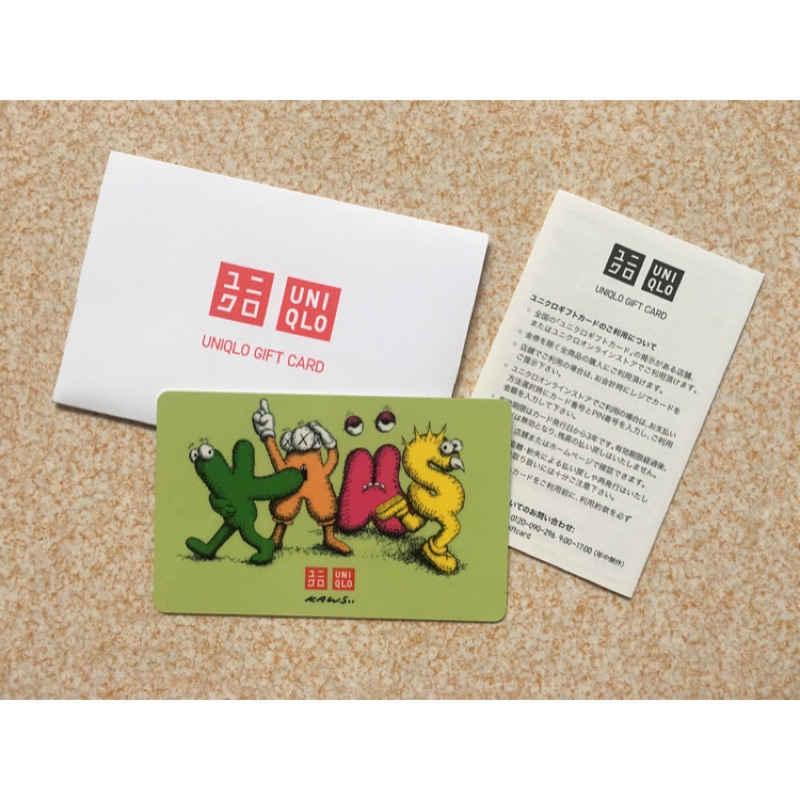 [限量商品]kaws uniqlo gift card | 蝦皮購物