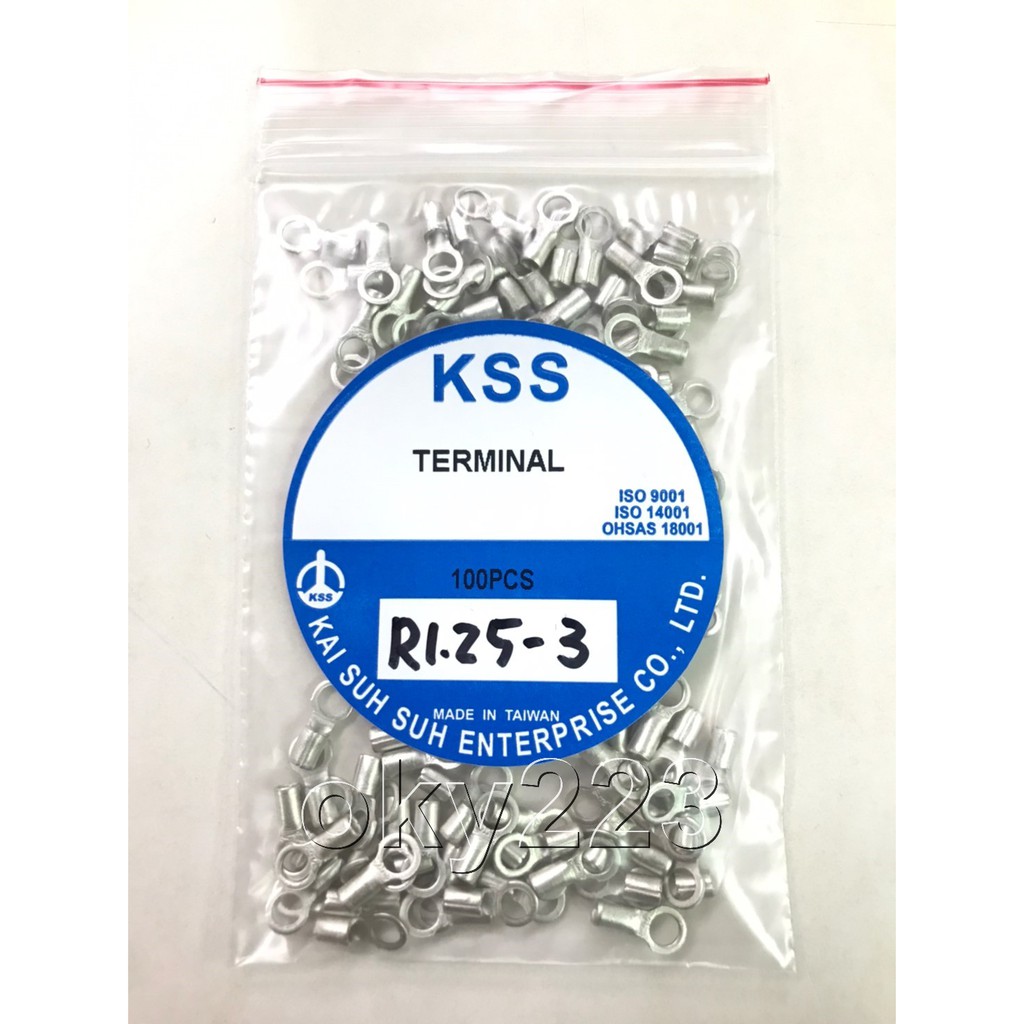 R 1.25-4 壓著 端子 KSS 凱士士 壓接 R型 O型 圓孔 接線 M S 3 4 5 6 8 10 1501 | 蝦皮購物