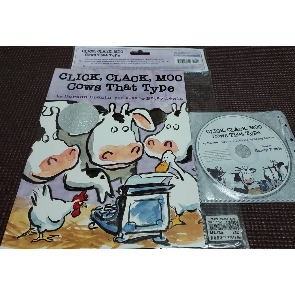 【二手書】CLICK, CLACK, MOO COWS THAT TYPE /書+CD 廖彩杏 ***麥克書局*** | 蝦皮購物