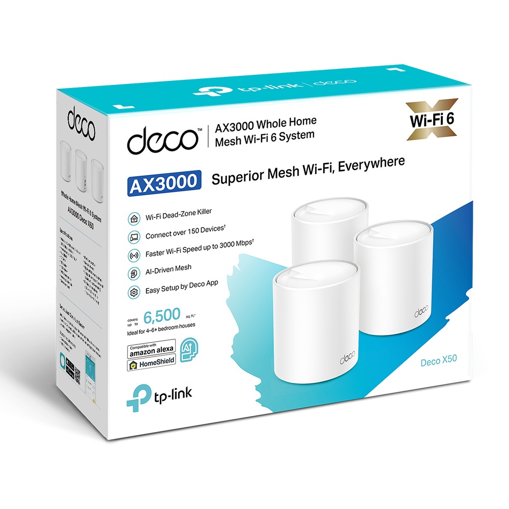 送掛架~TP-Link Deco X50 AX3000 真Mesh 雙頻 WiFi 6 網狀路由器 無線分享器 AI漫遊 | 蝦皮購物