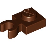 LEGO 樂高 4085 棕色 顆粒薄板附夾 Plate Mod 1x1 Clip 6066142 6337003 | 蝦皮購物