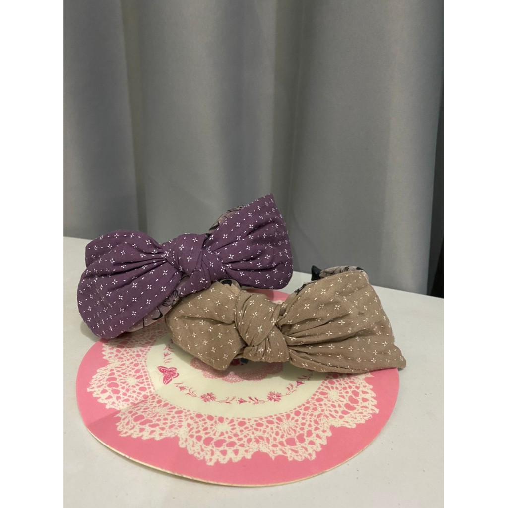 MIMIMAMA NIUNIU 妞妞 ciao lady髮箍 設計款 自訂款 蝴蝶結 熊妮 紫 咖 卡其 網紗 | 蝦皮購物