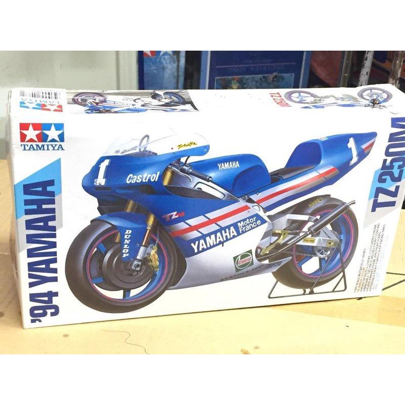 【特價出清 輪胎已脆化龜裂】 YAMAYA TZ250M 比例1/12 TAMIYA 日本 田宮 14067 水貼故障 | 蝦皮購物