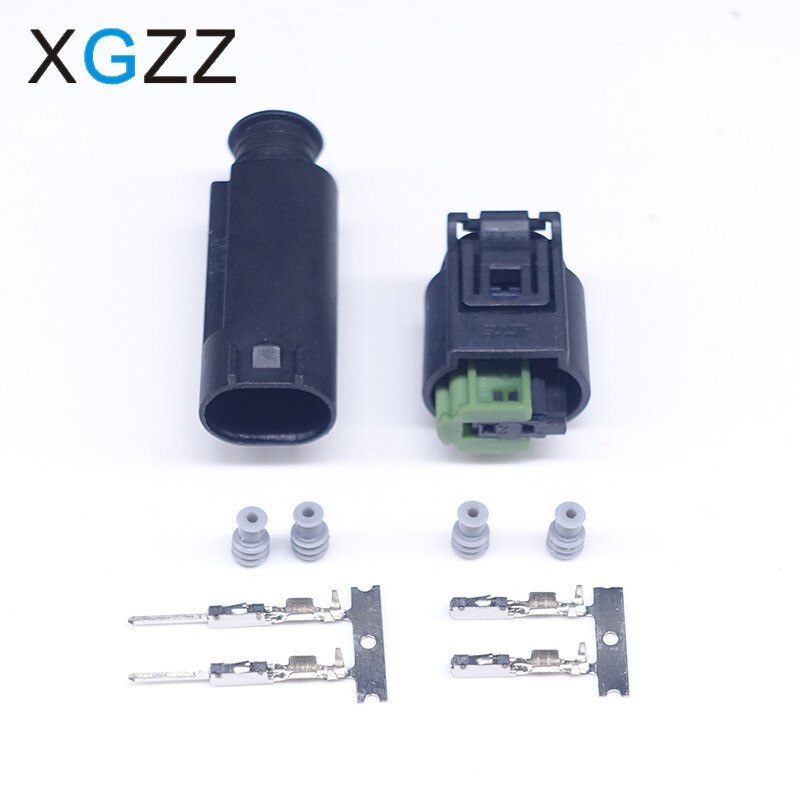 2針母tyco 968405-1 噴油器自動插頭 1-967644-1 Bwm Porsche Benz 傳感器連接器 | 蝦皮購物