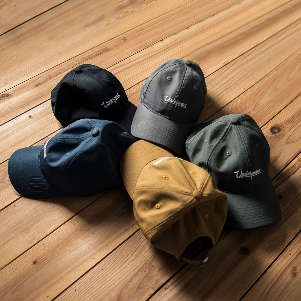 UNDER PEACE 21SS POLY抗撕裂布老帽 CURSIVE LOGO / FR BASEBALL CAP | 蝦皮購物