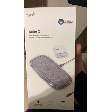 Moshi Sette Q 雙線圈 3用無線充電盤 15W 電源充電組 (內附 Rewind C 充電頭 ) 無線充電 | 蝦皮購物