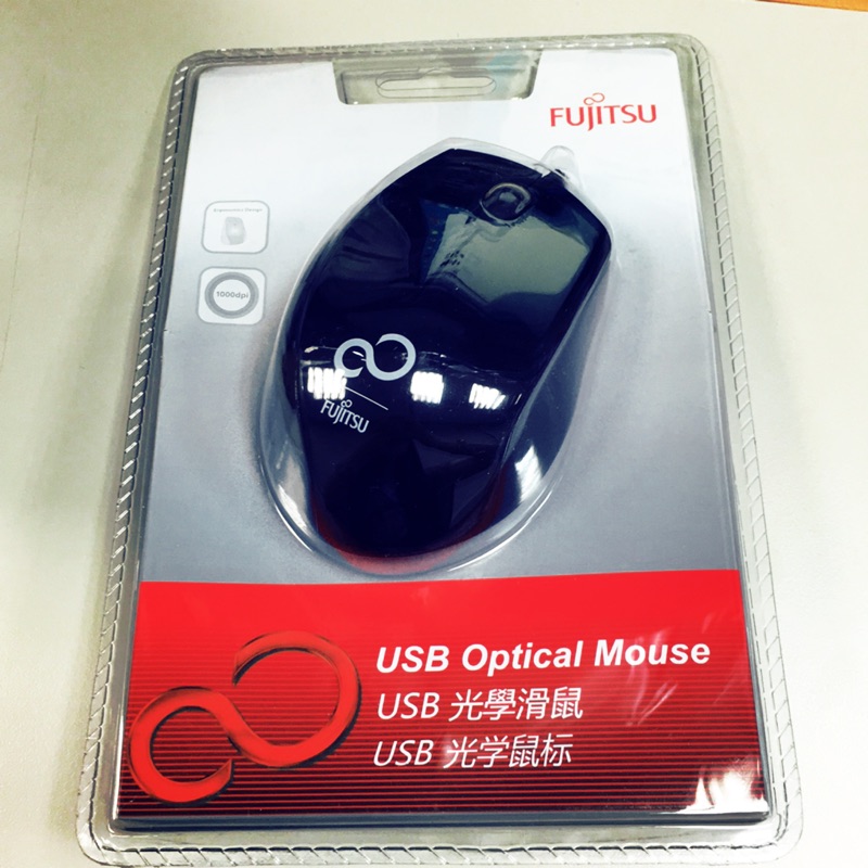 🎀Fujitsu USB Optical Mouse 有線光學滑鼠🎀 | 蝦皮購物