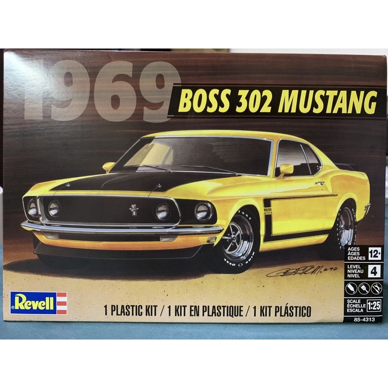【停車藏】現貨 1/24 Revell ‘69 Mustang Boss 302 野馬 捍衛任務John wick | 蝦皮購物
