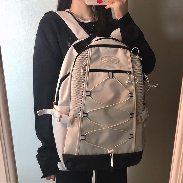 白色現貨! Almost Blue / 韓國正品 / 反光 後背包 ESSENTIAL BACKPACK | 蝦皮購物