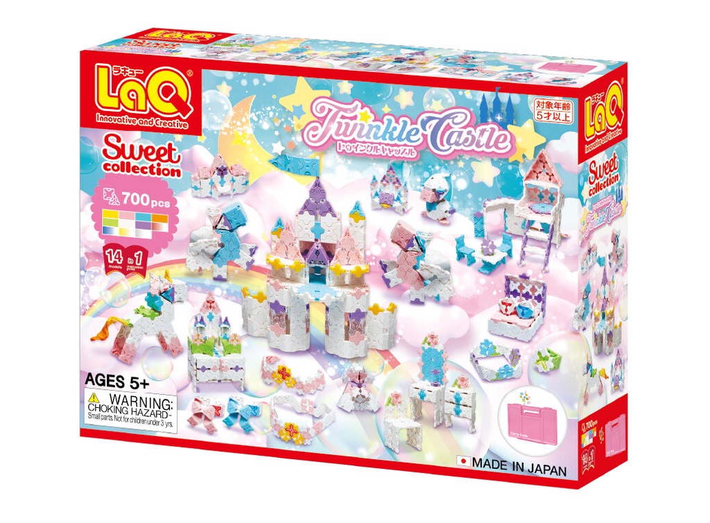 【LaQ】閃亮城堡 (700pcs) 日本製造立體3D拼接積木/益智玩具/台灣獨家代理 | 蝦皮購物