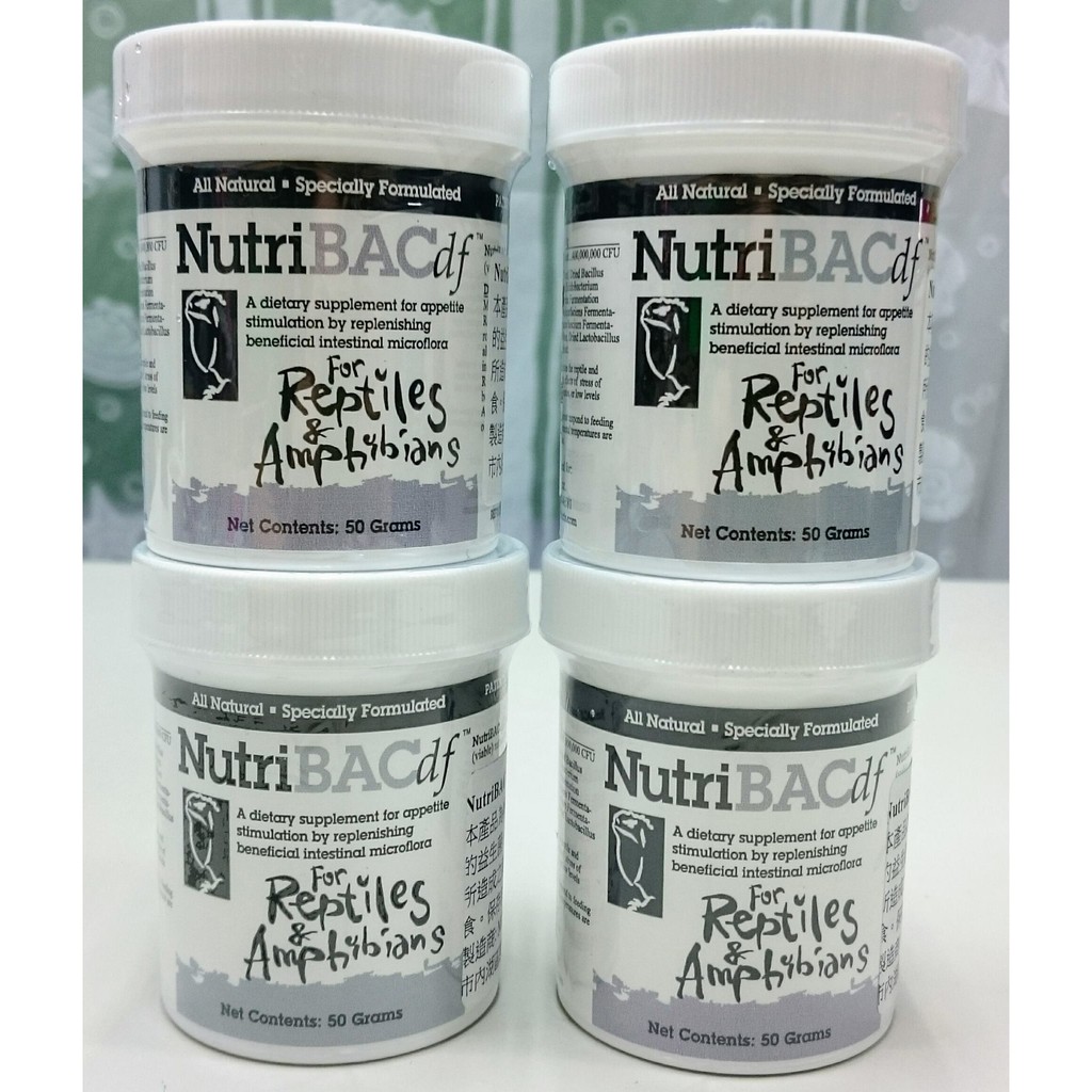Nutri BAC df 兩棲爬蟲動物 專用 益生菌 NBAC 陸龜 蜥蜴 變色龍 守宮 婷婷百貨 金金水族 | 蝦皮購物