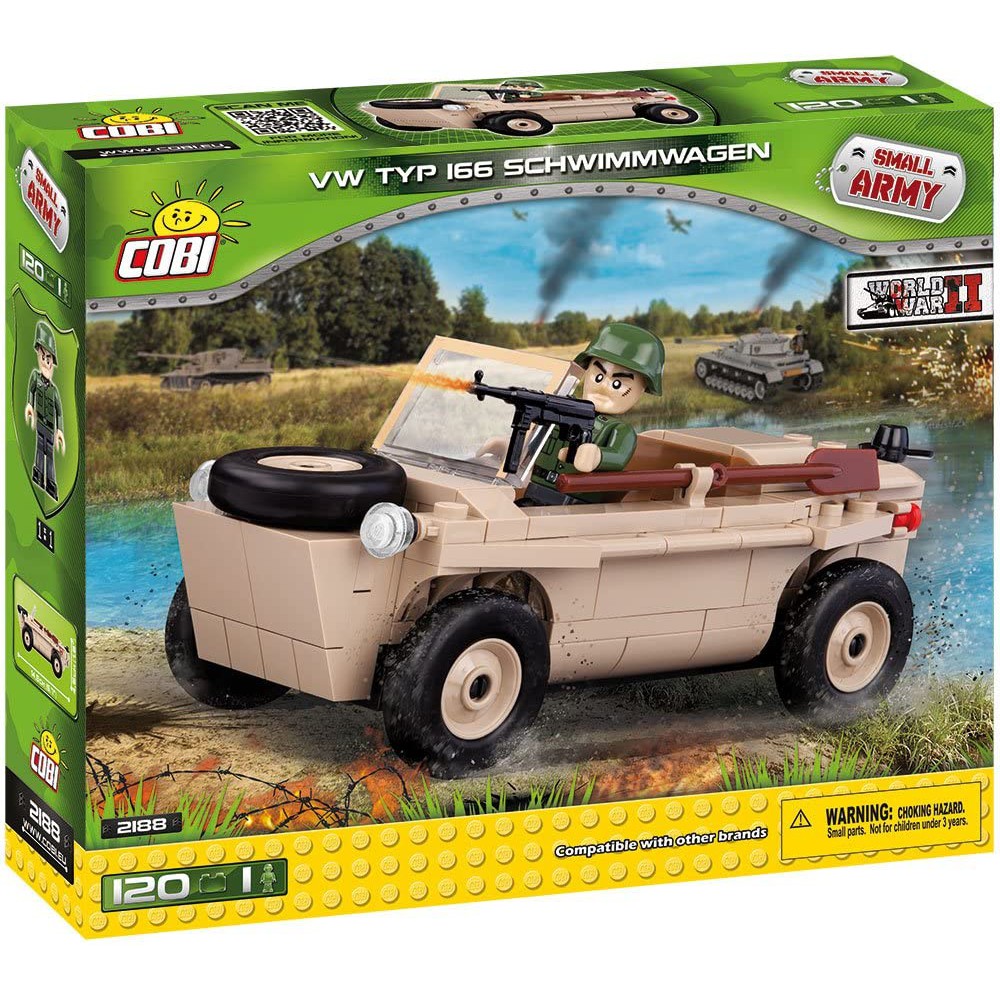 COBI 酷比積木_COBI-2188_VW 166 SCHWIMMWAGEN / 兩棲四輪驅動越野車 | 蝦皮購物