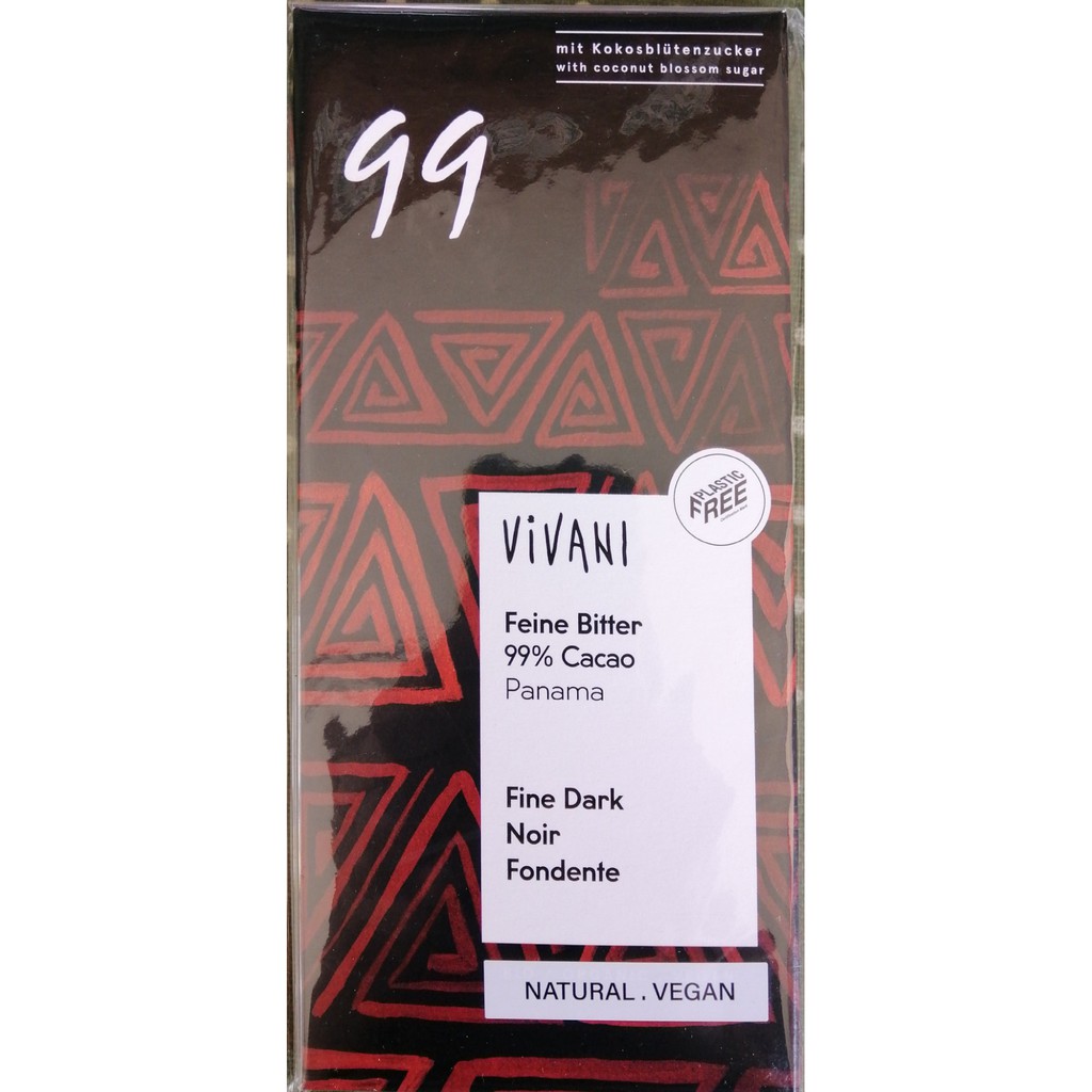 Vivani 德國99%極黑巧克力 80g/片 效期03/2026 | 蝦皮購物