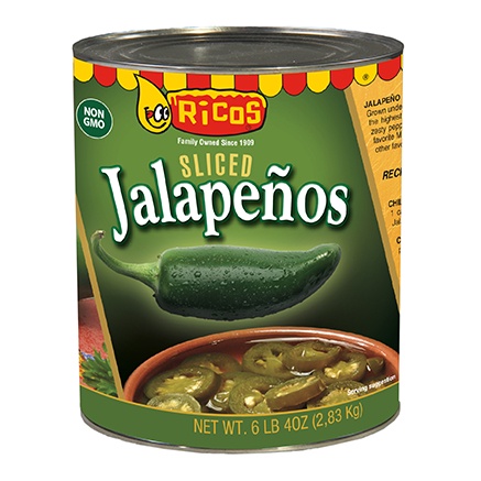 【捲髮阿嬤的柑仔店】＃Ricos瑞可司＃墨西哥青辣椒片 2.83kg/罐 | 蝦皮購物