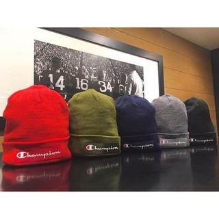 【紐約范特西】2016 日版 Champion BOX LOGO BEANIE 毛帽 C8-J708C 毛線帽 黑 深藍 | 蝦皮購物