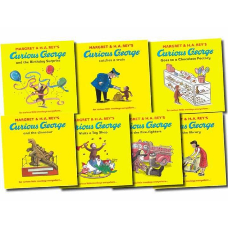美國繪本Curious George Collection-7 Books (Paperback) | 蝦皮購物