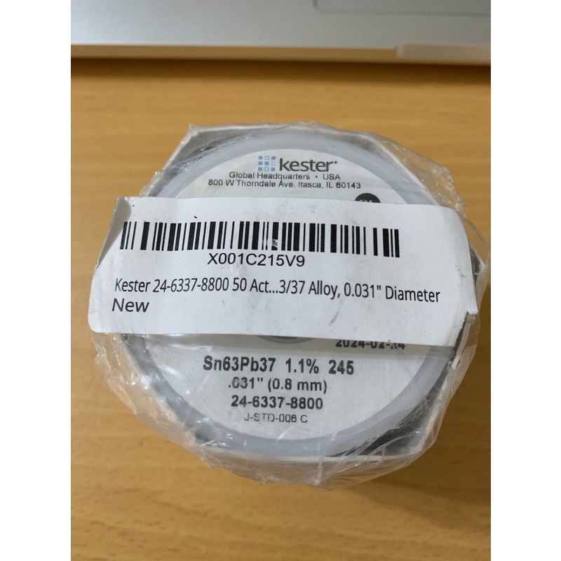 KESTER 銲錫 63/37 SN63 PB37 Flux245 1磅 0.8mm 美國製 | 蝦皮購物