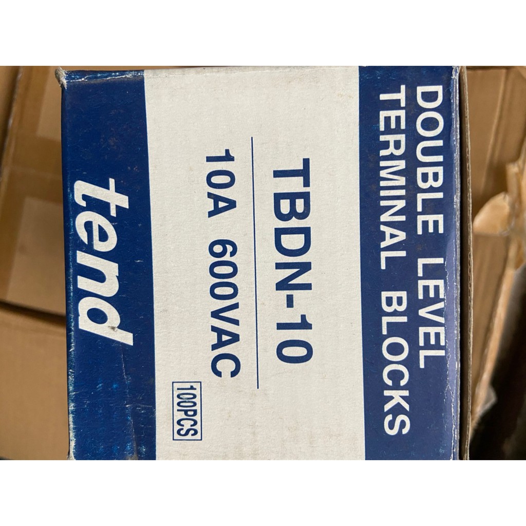 【原廠保固】天得 TEND TBDN-10 10A 600V 10A護蓋軌道端子盤(雙層) | 蝦皮購物