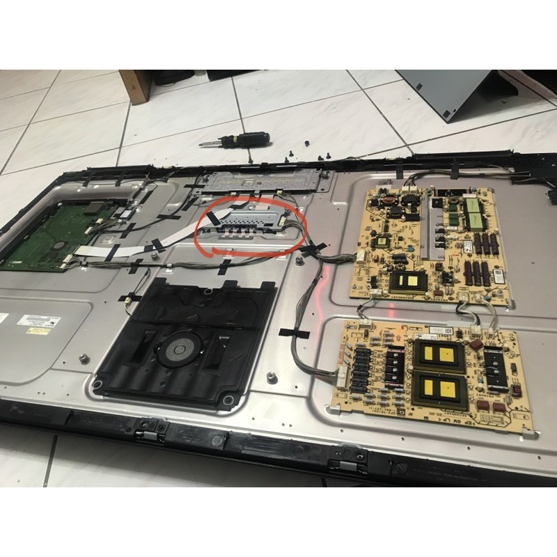 台灣貨Sony 索尼KDL-55NX720拆賣恆流板 燈條升壓用的板子 應付 一閃即滅 自動關機 有聲無影 無背光 對策 | 蝦皮購物