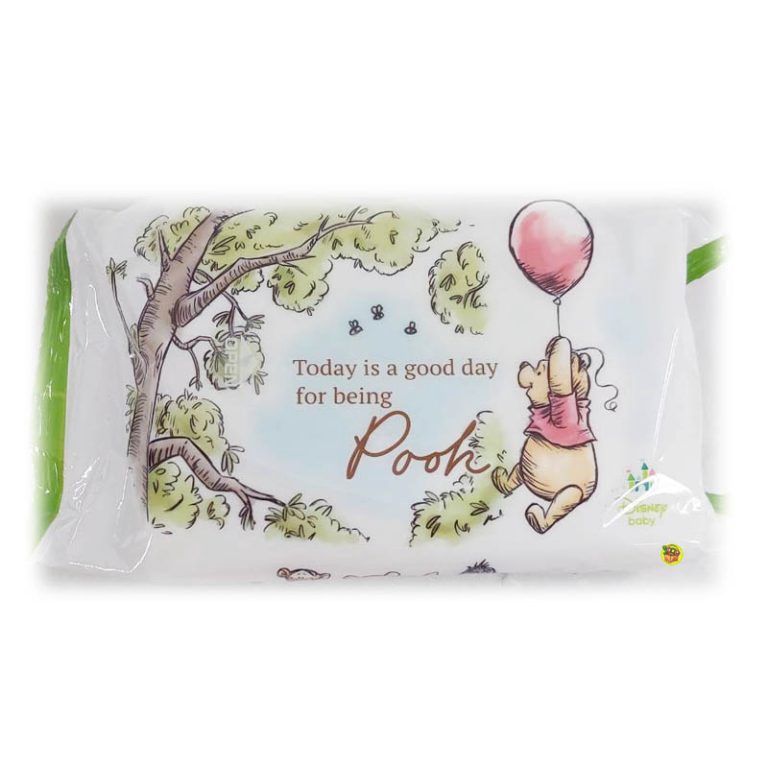 【JPGO】日本製 LEC 迪士尼 99%純水 手口可用濕紙巾 60枚~小熊維尼 | 蝦皮購物