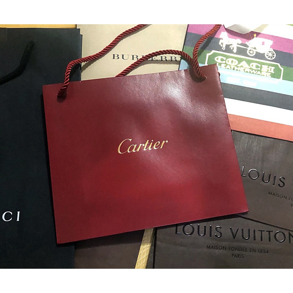 精品紙袋 LV GUCCI BV Cartier Caoch YSL Jo Malone Burberry 真品現貨 | 蝦皮購物