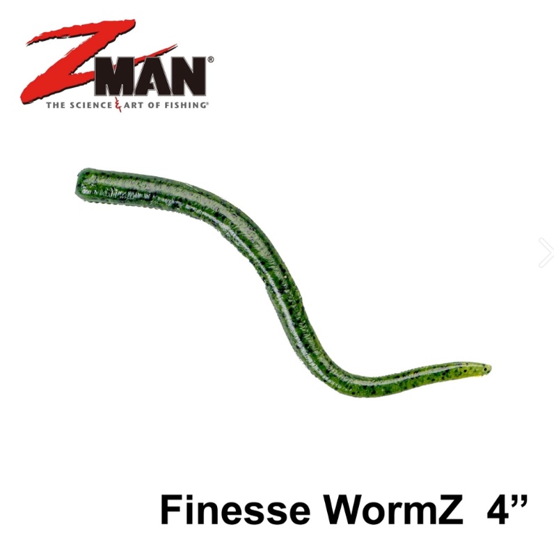 【獵漁人】隔日到貨 美國製 ZMAN FINESSE WORMZ 4吋浮水棒蟲 極度耐咬 超軟Q材質 耐咬 黑鱸 軟蟲 | 蝦皮購物