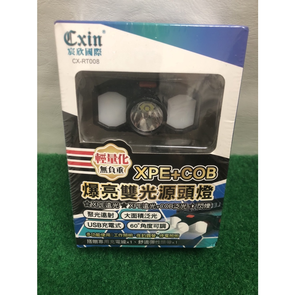 宸欣國際 CX-RT008 XPE+COB 爆亮雙光源頭燈 | 蝦皮購物
