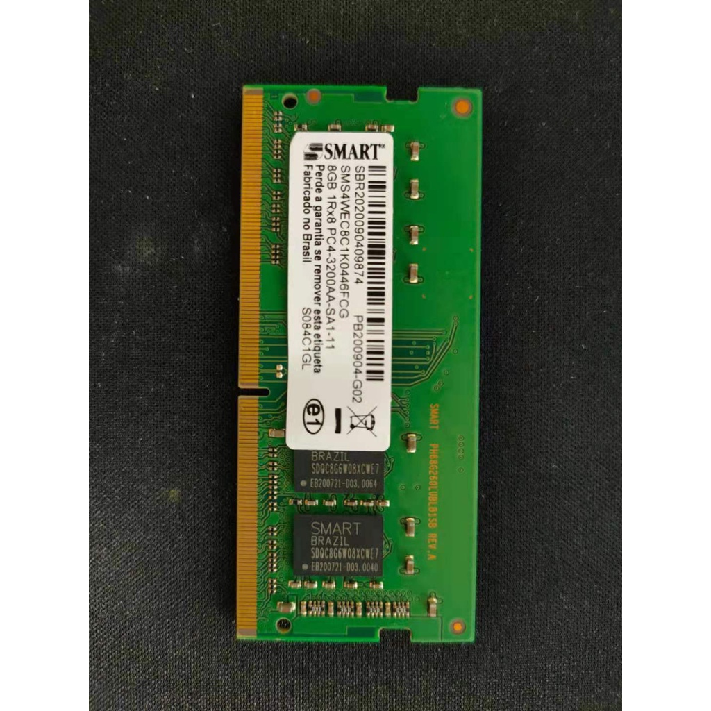 【Smart】PC4-3200AA 1Rx8 8GB SMS4WEC8C1K0446FCG(拆機良品) | 蝦皮購物