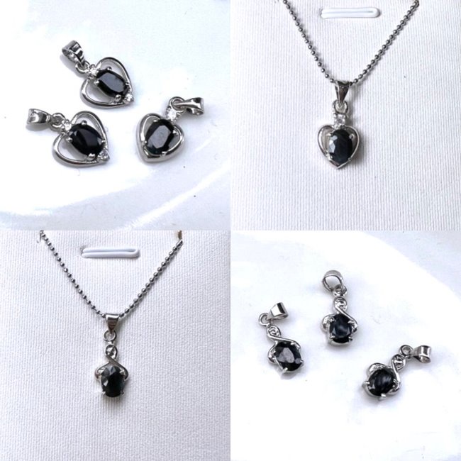 『亮晶晶』天然藍寶石 包框墜子 六種款式 提升判斷力與靈感 集中注意力 加強表達能力 附鍊子 | 蝦皮購物